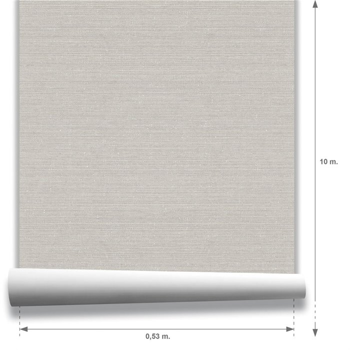 Papel pintado textura lino gris claro | Tempo H515-4F